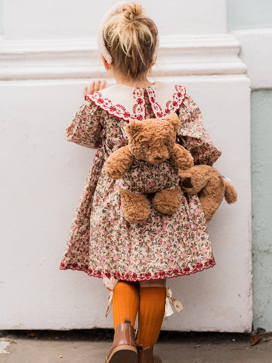 Teddy Bear Overall Shorts, Lychee Tree – HAPPYOLOGY